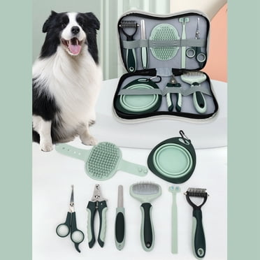 GIANNA Dog Grooming Kit, 2.5L Pet Hair Vacuum, 5-In-1 Electric Clippers ...