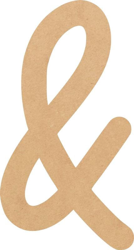 Unfinished Wood MDF 3'' Tall Daytime Letter &, Paintable Alphabet A-Z ...