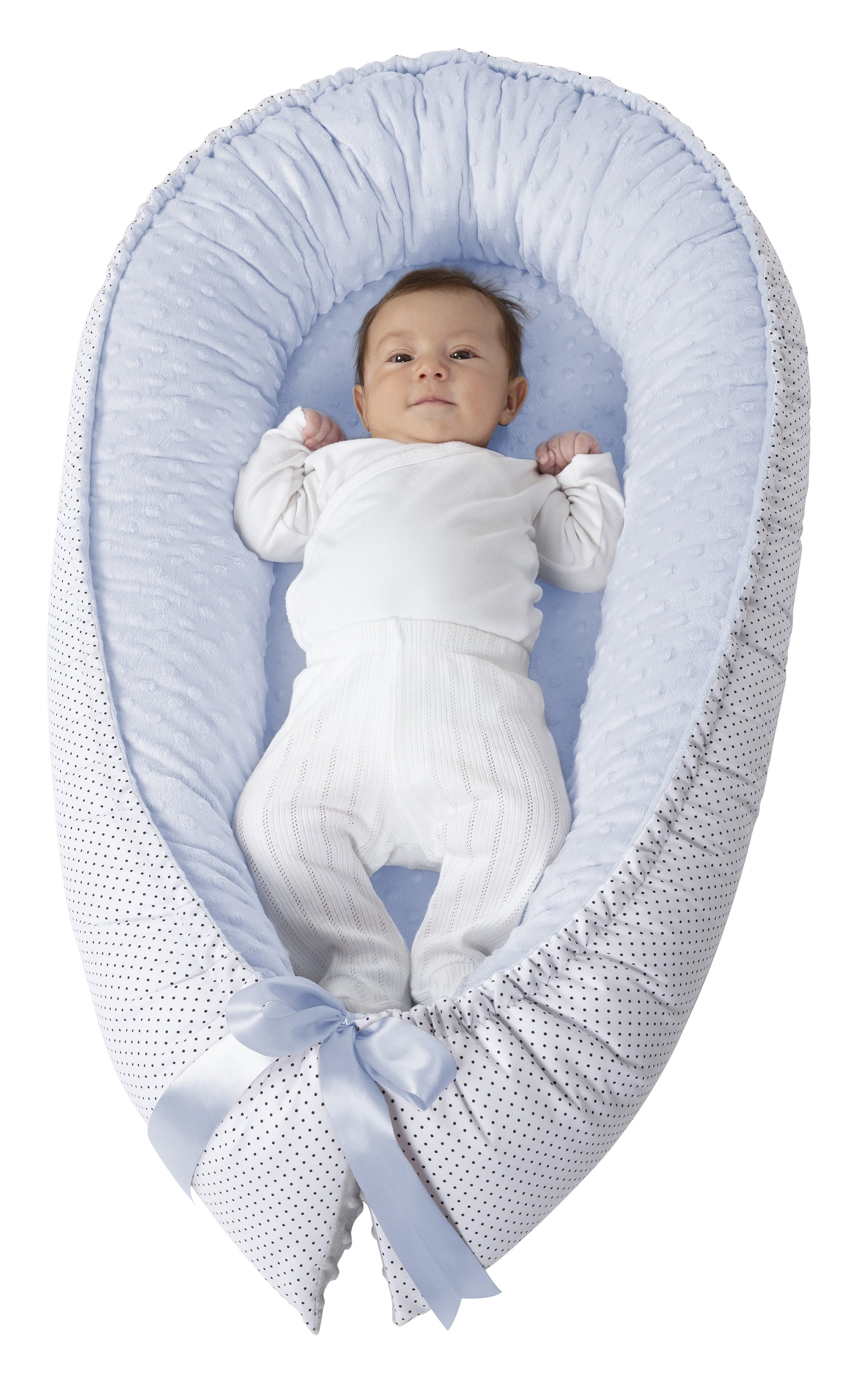 Nido contenedor para bebé Babies and Kiddies Azul con puntitos ...