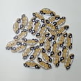 FOMIYES 100Pcs Yellow DIY Wooden Buttons Creative Sedan Car Shape ...