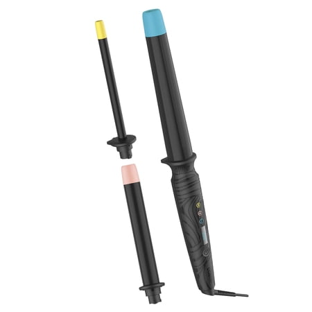 Conair The Curl Collective 3-in-1 Ceramic Curling Wand, 3 ...