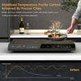 Double Induction Cooktop, 1800W Portable Induction Cooktop 2 Burner ...