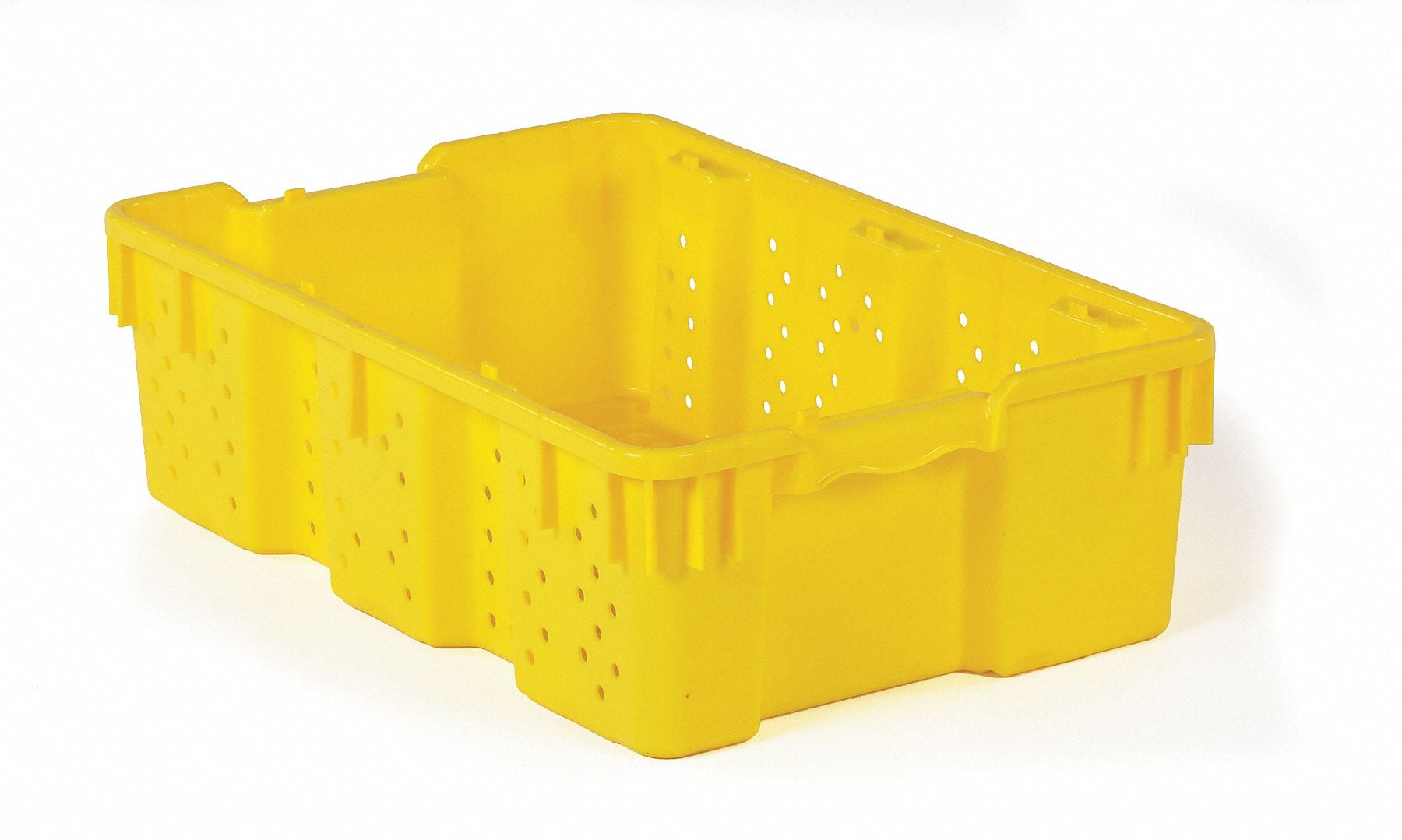Orbis Stack and Nest Ctr,Yellow,Vented,Plastic SNX2416-7 Ylw - Walmart.com
