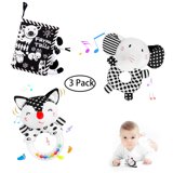 Ingenuity Premium Soft Plush Ring Rattle - Van the Elephant, Ages ...