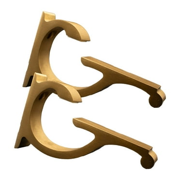 Aluminum Shelf Bracket for 5/8" to 3/4" Glass - Wall Mounted Decorative ...