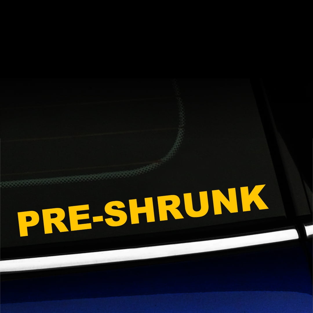Pre-shrunk - Vinyl Decal - Choose Color - [YELLOW] - Walmart.com