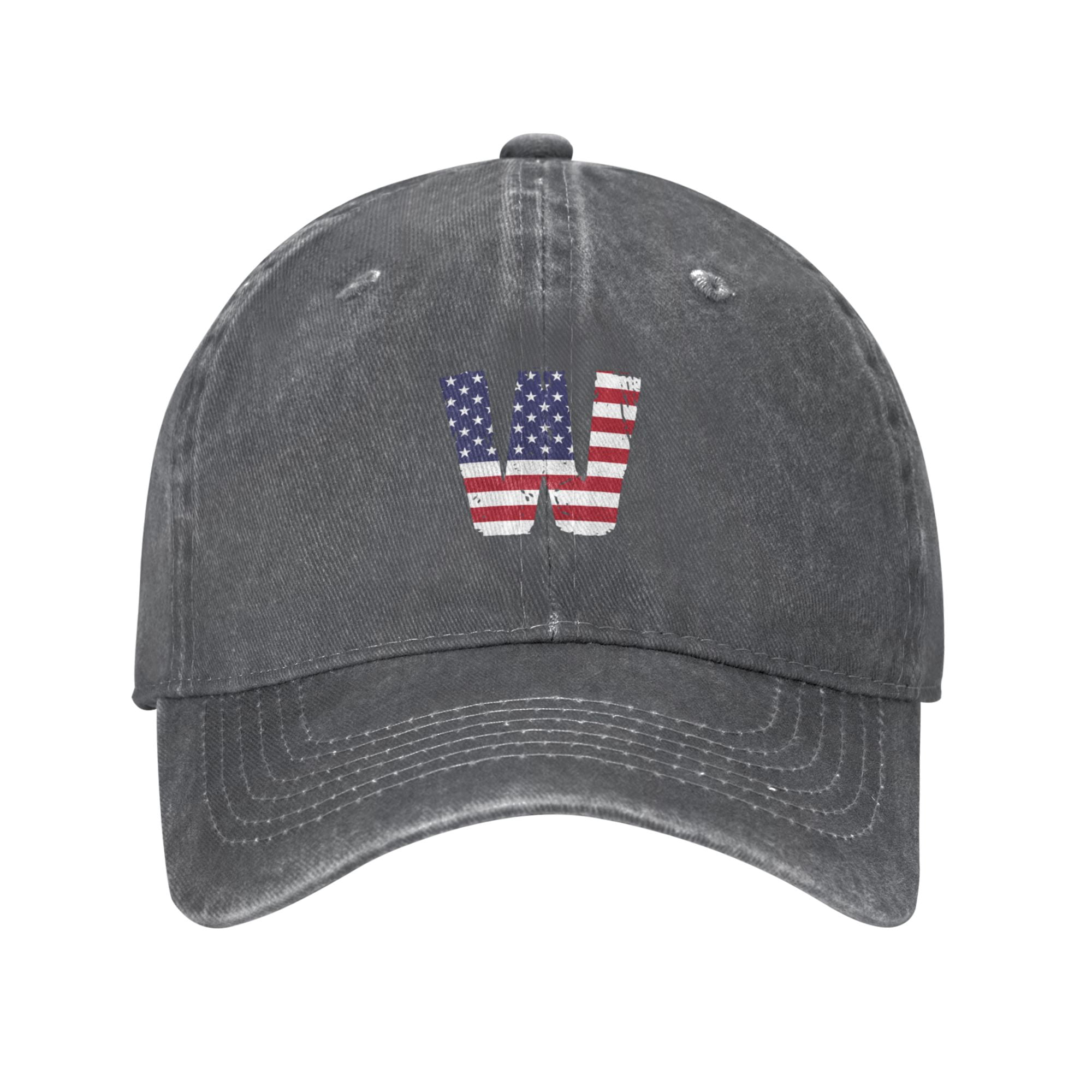 ZICANCN Adjustable Baseball Cap Women, Letter W Usa Flag Stickers Hats ...