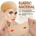 Secure Non-Slip Hair Elastic: 3Pcs Silicone Wig Grip Band & 4Pcs Wig Caps, Sweat-proof Wig Fix ...