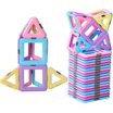 Play Toddler Magnetic Blocks Building Toys Tiles for Kids, Pastel Color ...