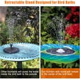 AMZtime Solar Fountain with Lights, 3.5W LED Water Pump 3000mAh ...