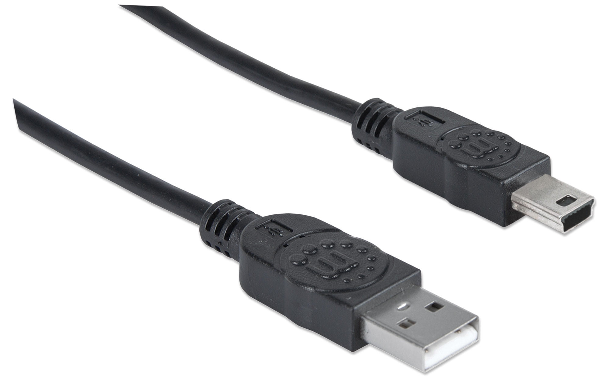 Manhattan USB 2.0 Cable - USB Type-A Male to USB Mini-B Male, 480 Mbps ...