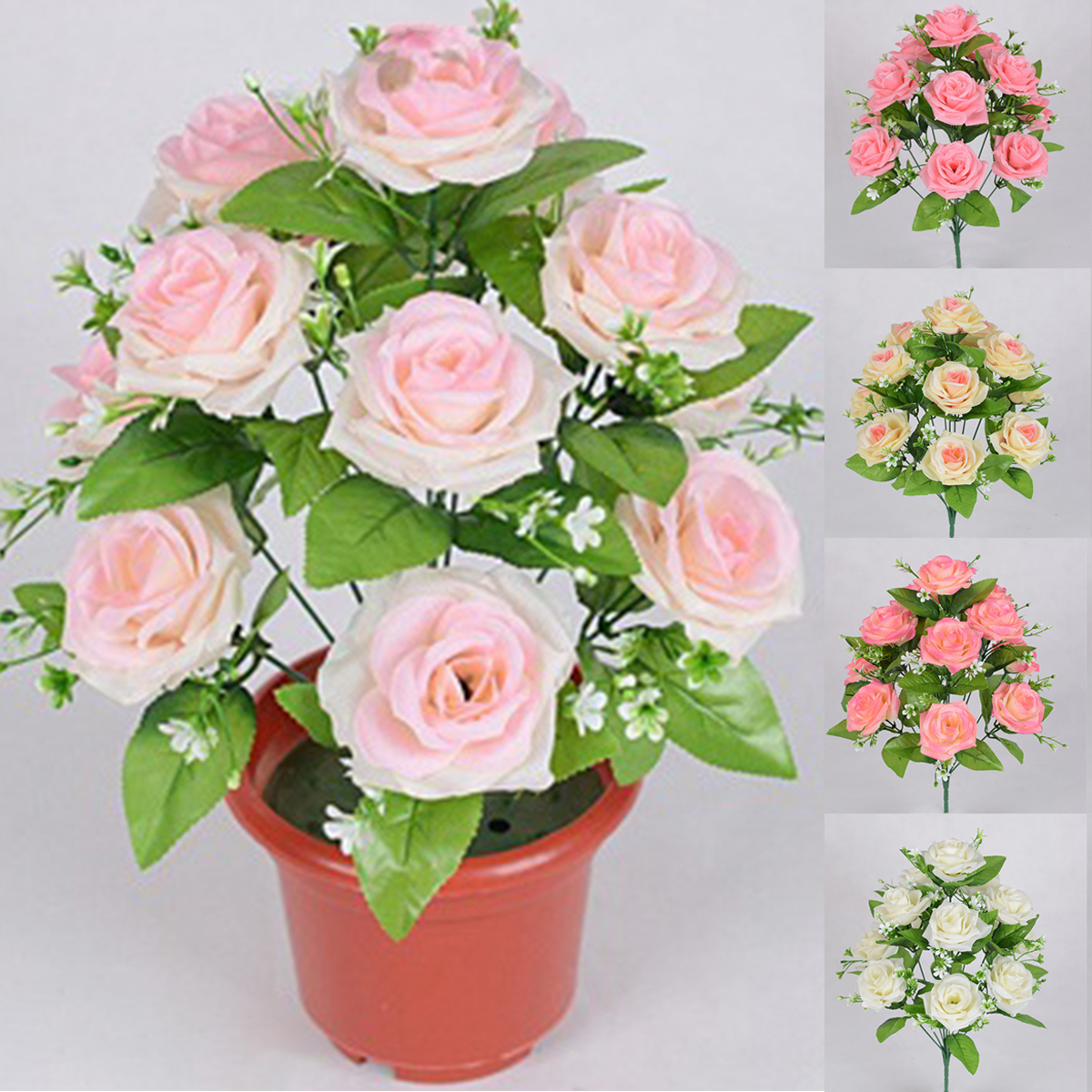 Travelwant Artificial Red Roses Flowers for Valentine's Day, Realistic ...