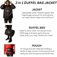 TAKE OFF Luggage Convertible Medium Duffle Bag Jacket Carrying Bag ...