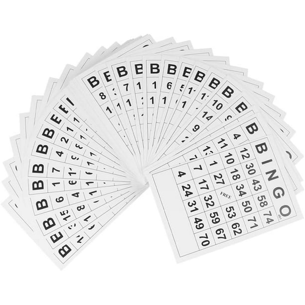 Beimoru 120pcs Number Bingo Cards Family Paper Bingo Game Interactive ...