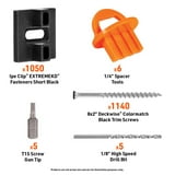 DeckWise (Black) Ipe Clip Extreme Hidden Deck Fasteners, 3/32" Spacing ...