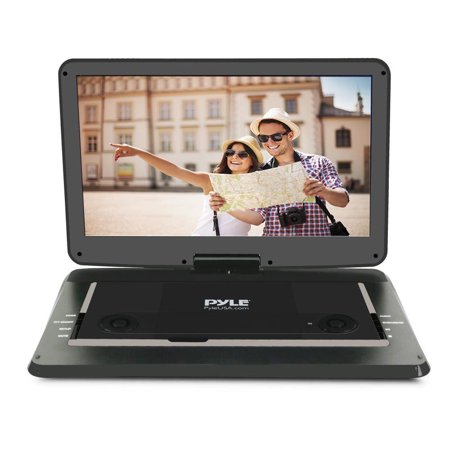Pyle 15-Inch Portable DVD Player, Swivel Angle Adjustable Display ...