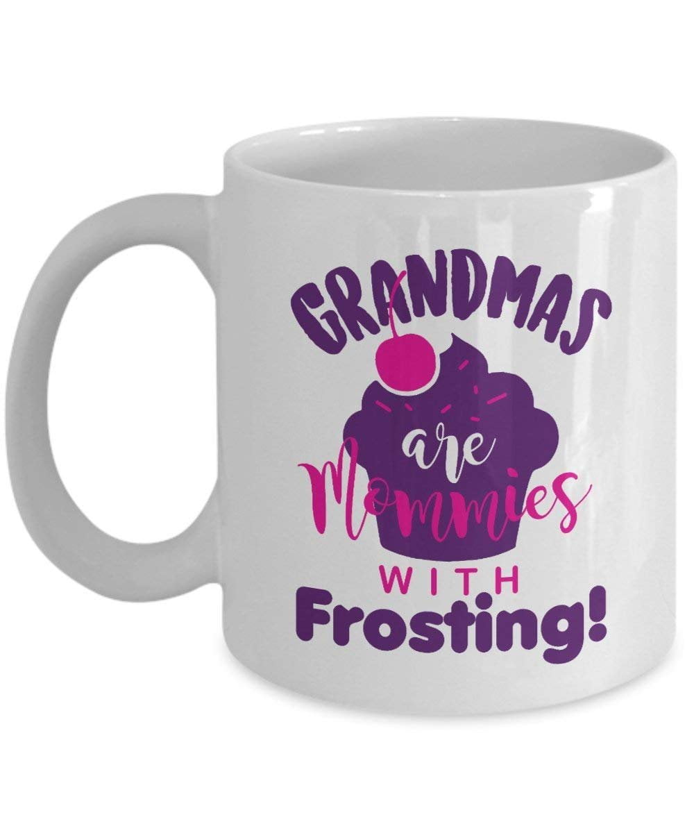 Grandmas Are Mommies With Frosting Graphic Cupcake Coffee & Tea Gift ...