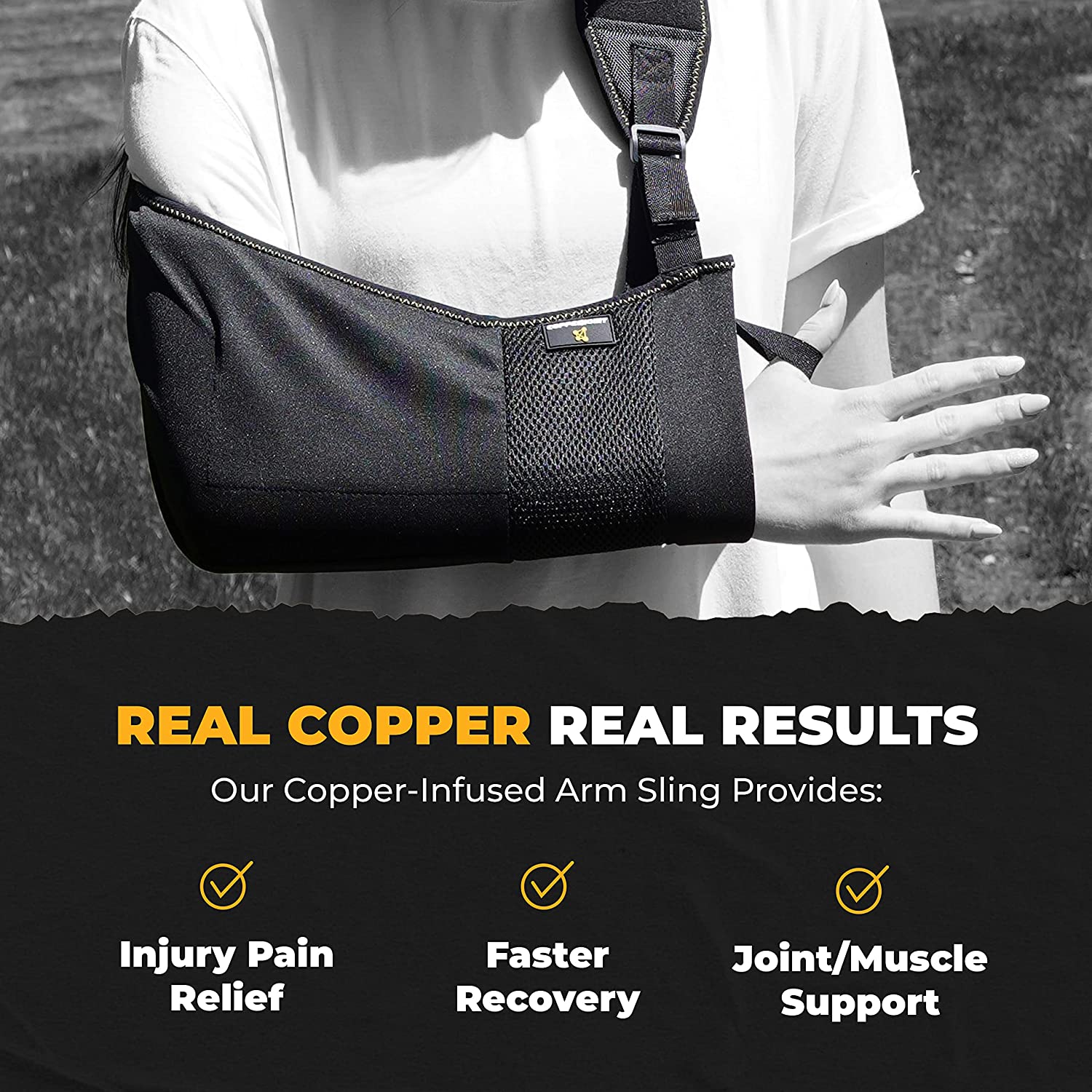 Buy CopperJoint Arm Sling for Shoulder Injury - Shoulder Sling & Slings ...