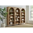 Modern Wood Open Bookcase Wall Office Cabinet Storage Bookcase Light ...