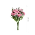 Artificial Flower Bouquet 12.6in - Hot Pink Plastic Faux Floral ...