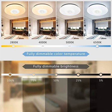 LED Ceiling Light 60W Smart Remote Control Round Lamp RGB LED ceiling ...