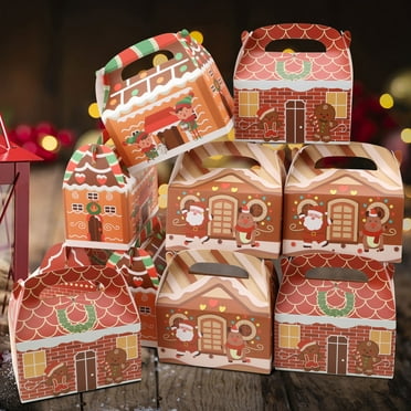 Fun Express Gingerbread House Cardboard Christmas Treat Boxes - 12 ...
