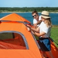 Moon Lence 4-5 Person Camping Tent with Waterproof Portable Pop-up Tent for Outdoor Activity ...
