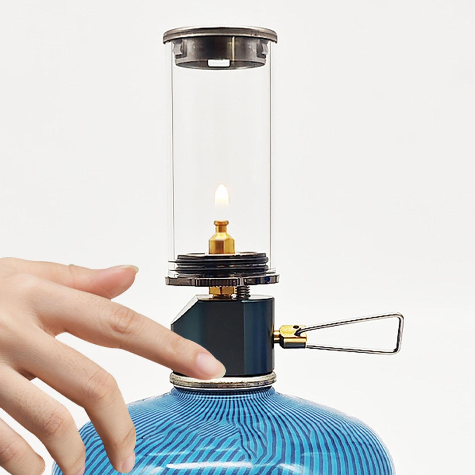 Linterna de gas para camping, linterna de combustible, vela de gas ...