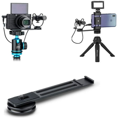 JJC Vlog Mic Microphone Cold Shoe Mount Extension Bracket for Sony ...
