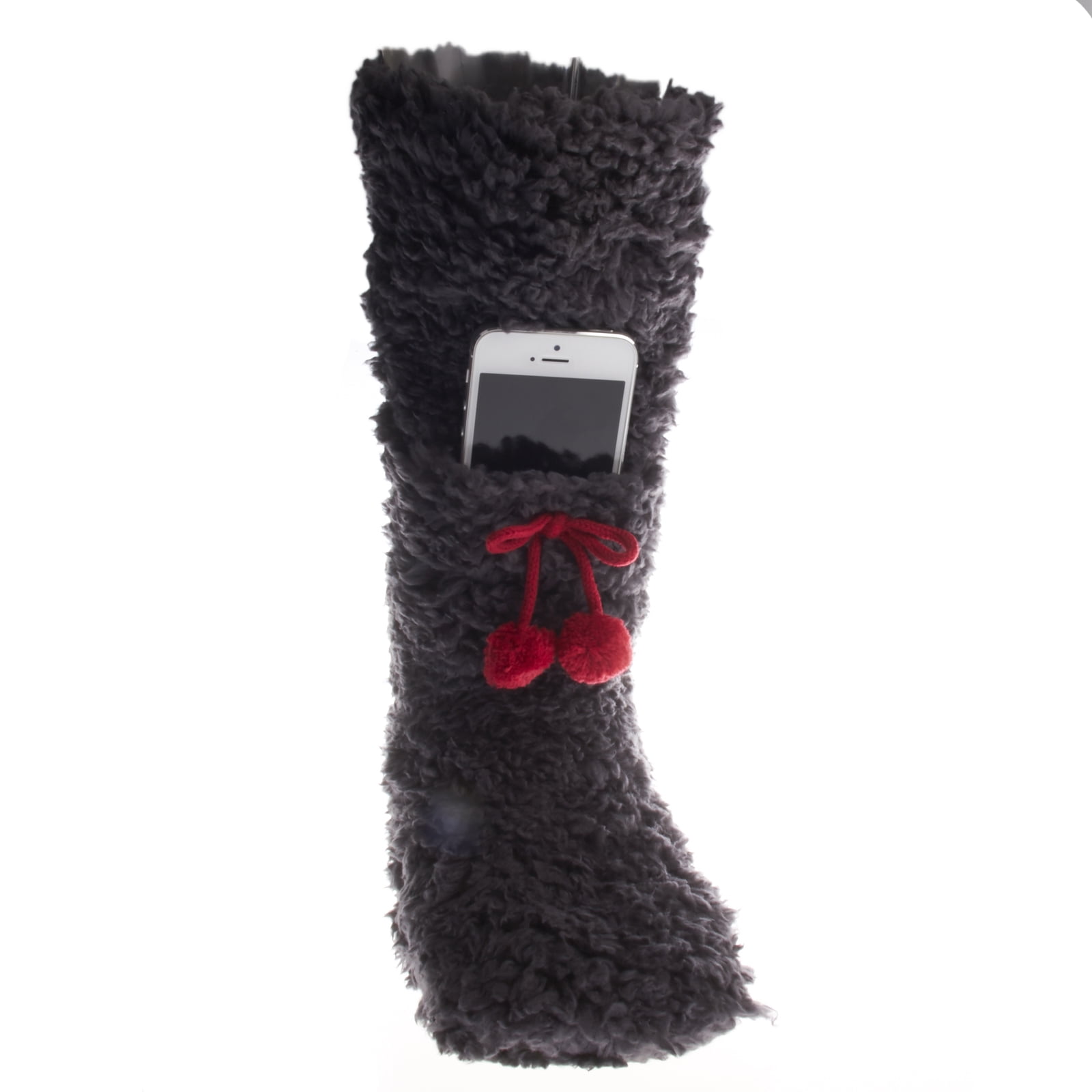 Women's Super Fluffy Foot Socks w/ Iphone Pocket - Walmart.com