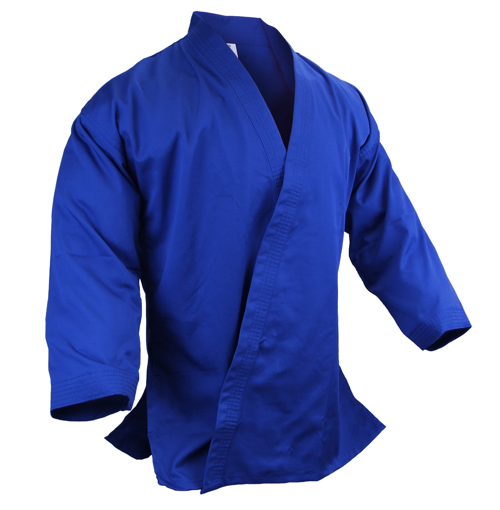 New Martial Arts 7.5 oz Top Only Karate Light Weight Uniform Blue Gi ...