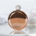 Koyal Wholesale Rose Gold Round Flasks with Rhinestone Lid for ...