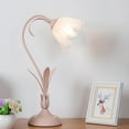 DENEST Bedside Table Light Fixture Lily Flower Shaped Night Light Pink ...