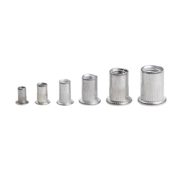 keepw 165 Pieces M3-M10 Flat Head Rivet Nut Rivnuts Threaded Nuts ...
