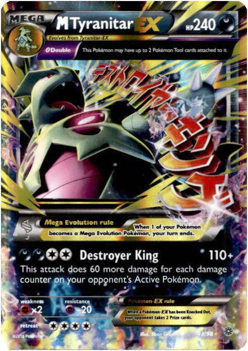 Pokemon Mega Tyranitar Card