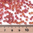 1Pound Round Glass Seed Beads Transparent Colours Rainbow Round Red 8/0 ...