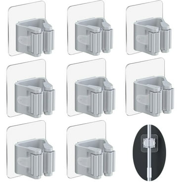 KoRwelex 2 Pack Mop and Broom Holder Wall Mount, Upgraded Broom ...