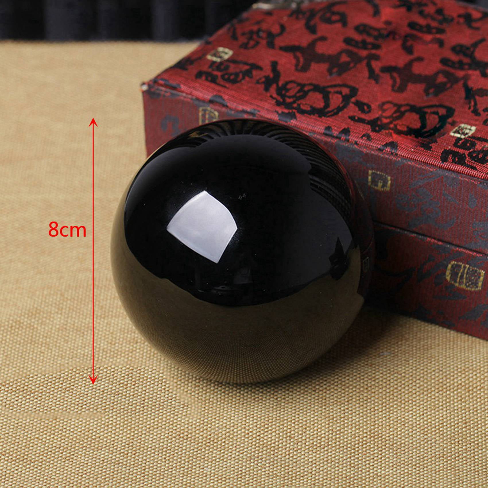 Click here for Unbranded 2x 80mm Natural Black Sphere Large Cryst... prices