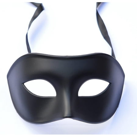 2* Men's Mask Black Matte Clic Style Venetian Mask, Masquerade ...