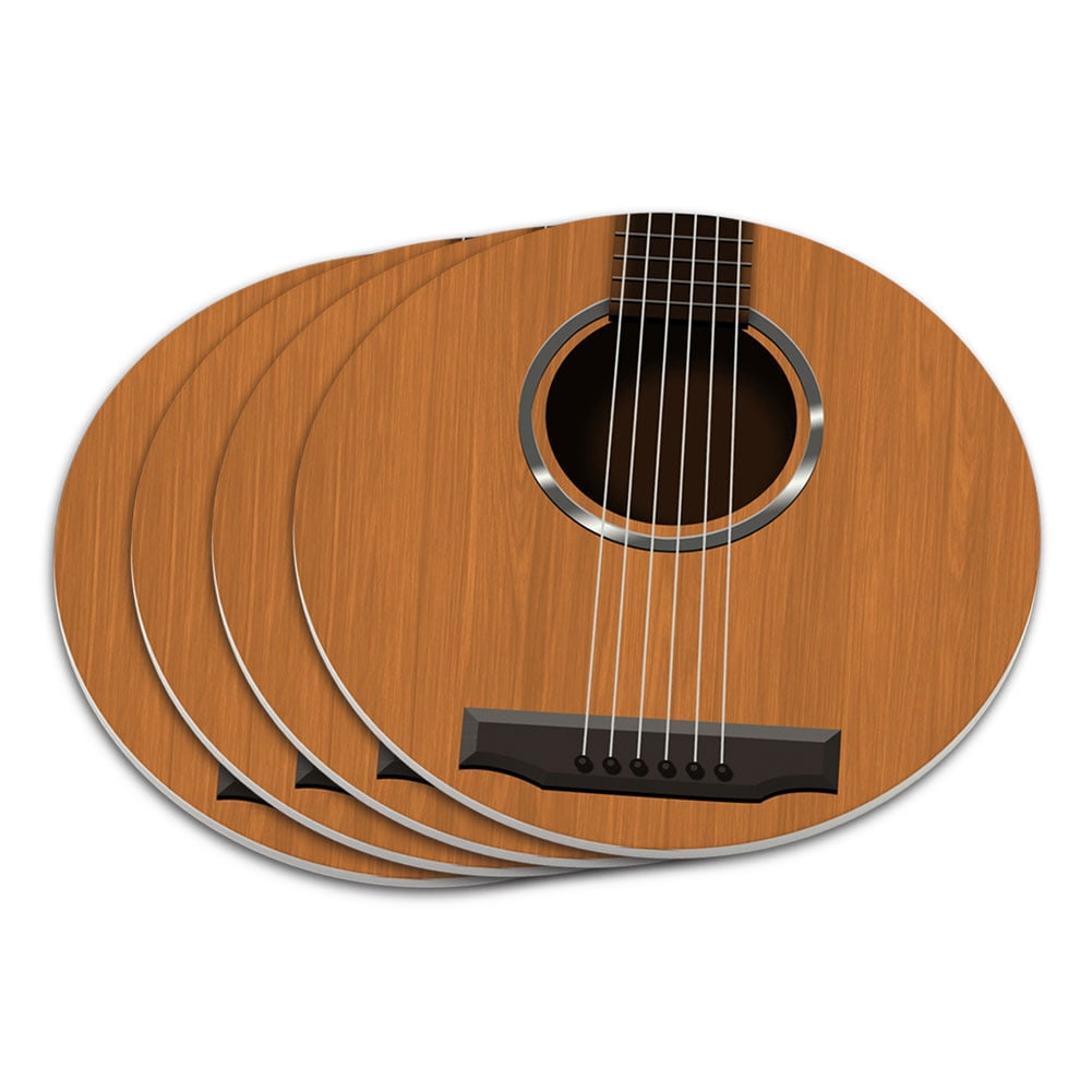 Acoustic Guitar Strings Coaster Set - Walmart.com