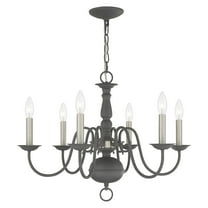 Livex Lighting - Williamsburgh - 6 Light Chandelier in Traditional ...
