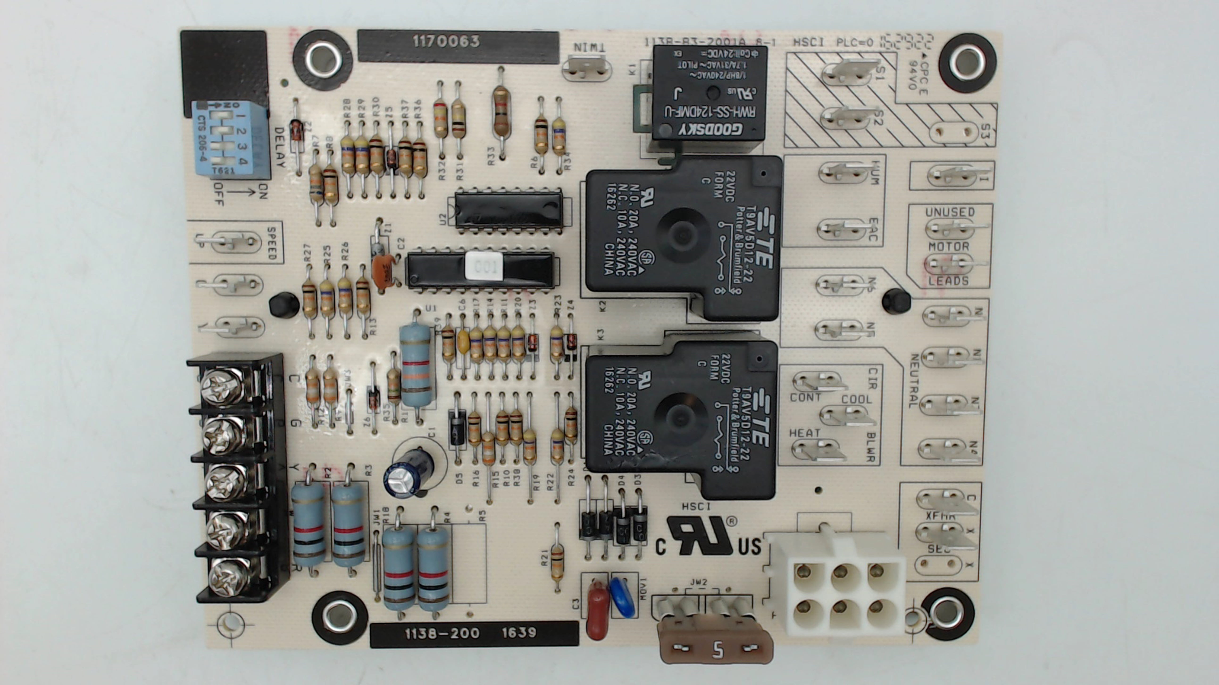 1170063 Heil Quaker Control Fan Timer Board OEM 1170063 - Walmart.com