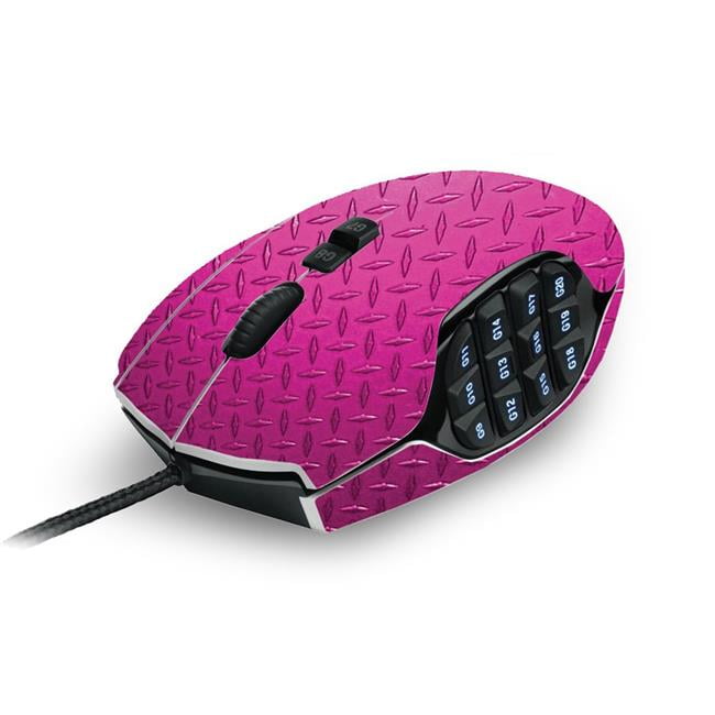MightySkins LOGG600-Pink Diamond Plate Skin for Logitech G600 MMO ...