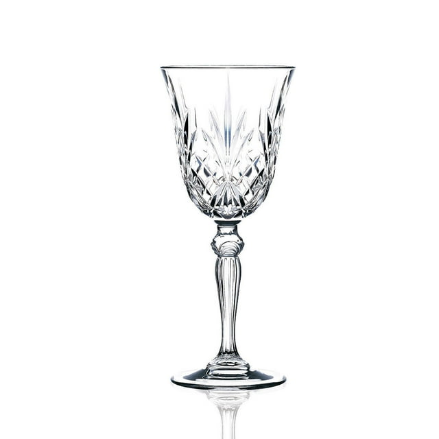 6-Piece RCR Italian Crystal Wine Glass Set, Melodia Hand Blown, Premium ...