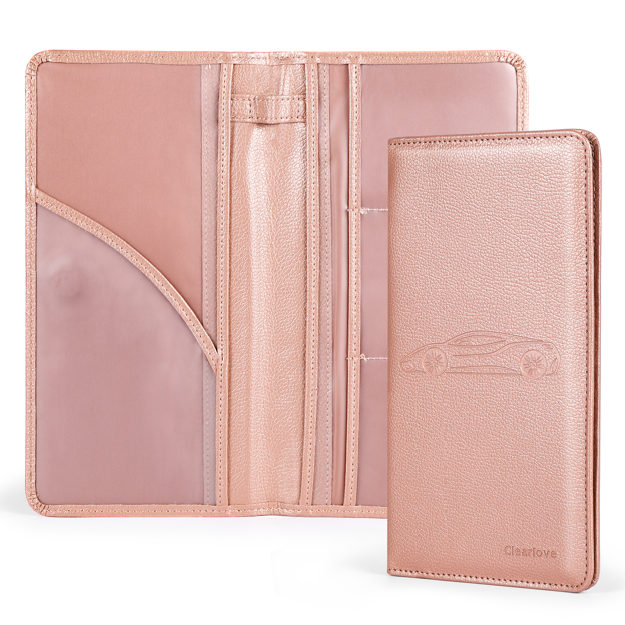 EastVita Long Car Card Bag Vehicle Card Document Glove Box Organizer ...