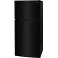Frigidaire Top Freezer Refrigerator, 18.3 Cu. Ft., Black, Medium Size ...