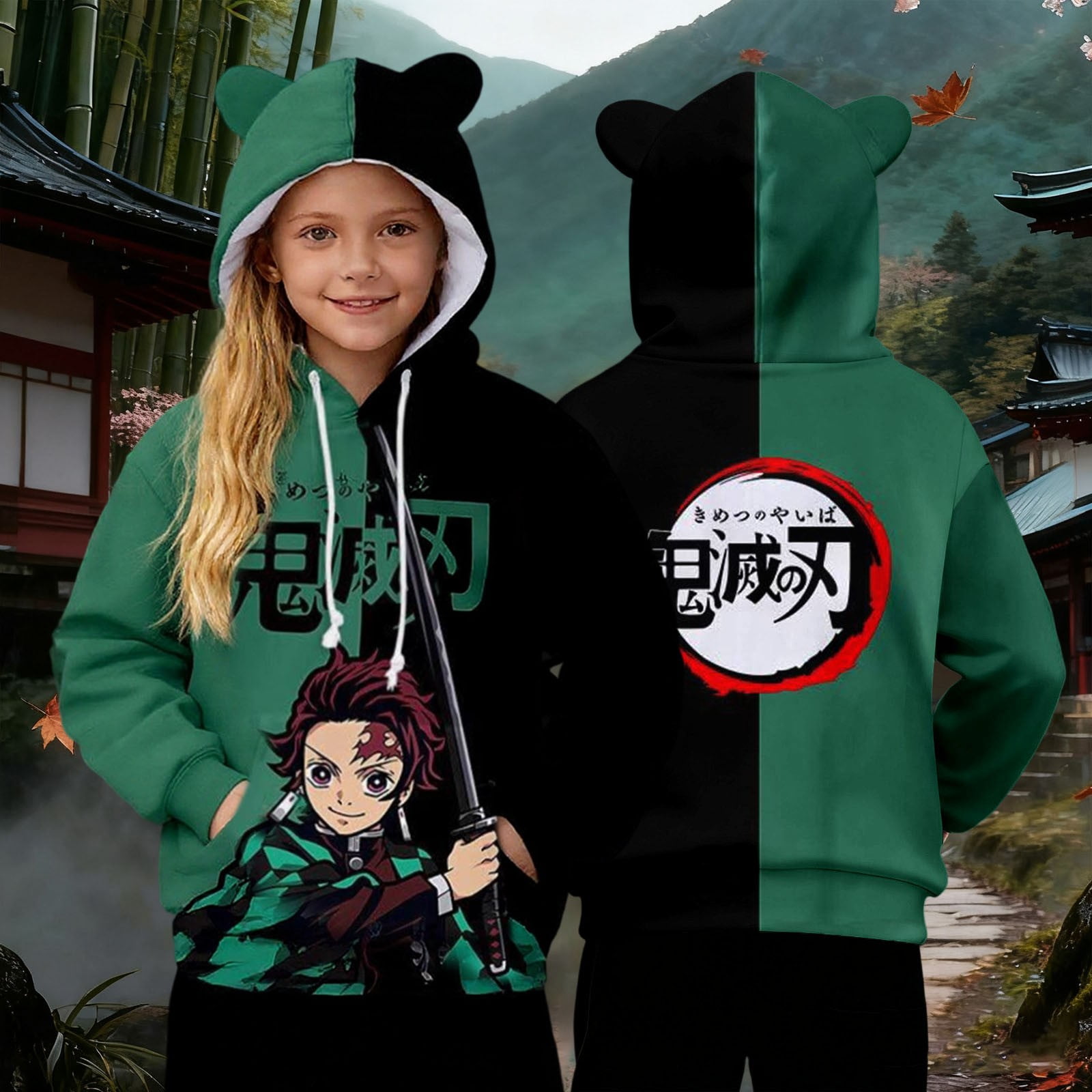 Click here for Whit3f1ve Demon Slayer Printed Unisex Hooded Sweat... prices