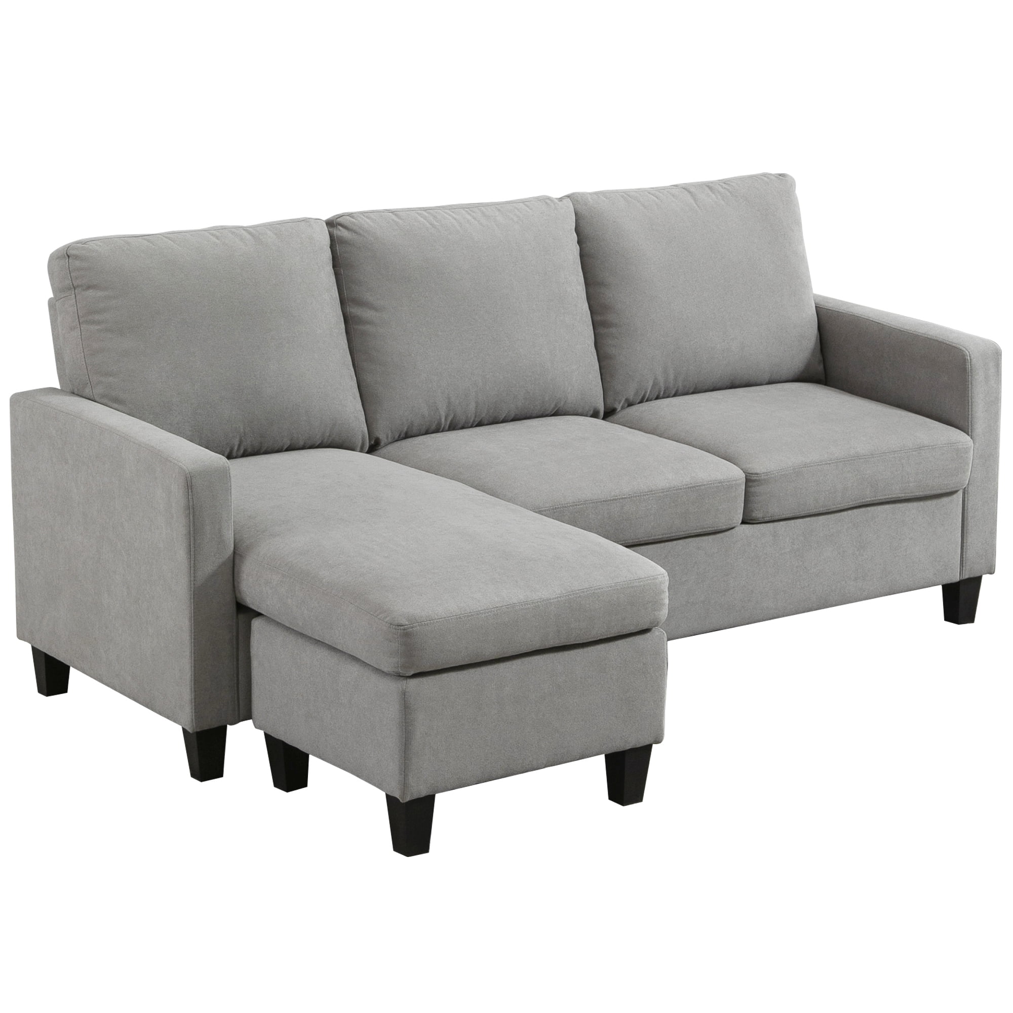 Click here for Homcom Sectional Sofa With Ottoman 77.6 W X 54.7 D... prices