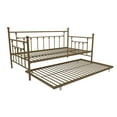 DHP Manila Metal Daybed and Trundle, Twin/Twin Size, Gold - Walmart.com