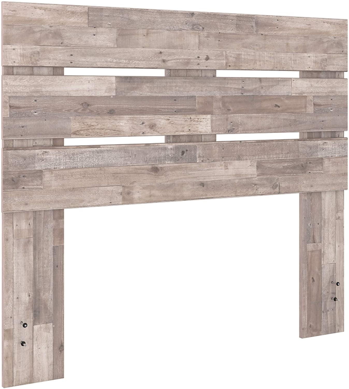 SHMAMT Neilsville Butcher Block Panel Headboard, Queen, Beige ...